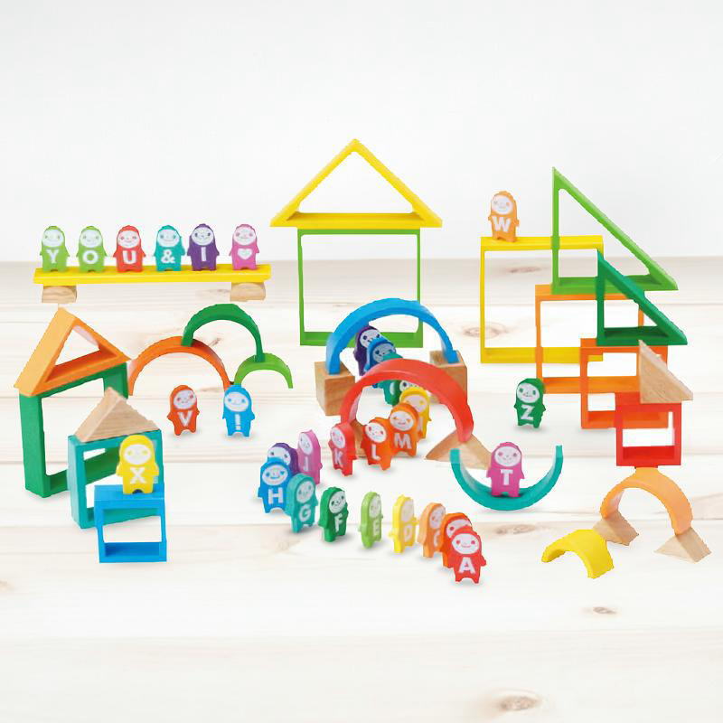 品番 TY-0434 商品説明 カラフルな積み木と30個のドミノちゃんが入った積み木セットです。ドミノちゃんにはAからZまでのアルファベットがプリントされており、文字遊びにも最適！ サイズ 345×265×40（mm） 材質 ラバーウッド ...