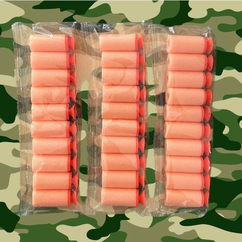 【対応トイガン種類】 TY-1146 ソフトバレットライフル 当店取扱いトイガンシリーズ用の弾丸（スポンジ弾）のセットです。 本体付属分の予備弾としてご利用ください。