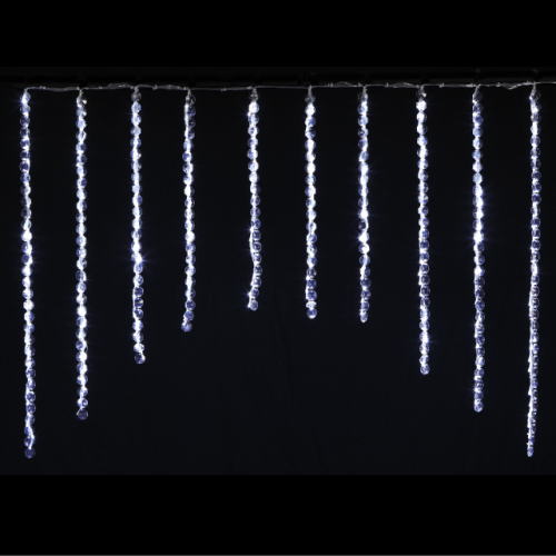 商品名 アクリルシャンデリア カーテンライト（ホワイト） 品番 WG-5332 商品説明 アダプターを入れるとシャンデリアのようなアクリルパーツにLEDライトが反射し、ゴージャスに光ります。付属のコントローラーで、お好みの点滅速度をお選びい...