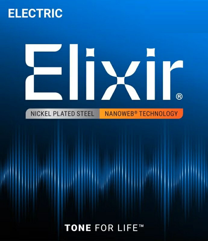 【ネコポス対応商品】 エレキ弦 NANOWEB&reg;コーティングは、従来のエレキ弦と変わらない存在感、迫力、細やかな表現を提供しながら、従来のエレキ弦とは比較にならない音質の長寿命を提供するエリクサー&reg;エレキ弦の定番です。 &#...