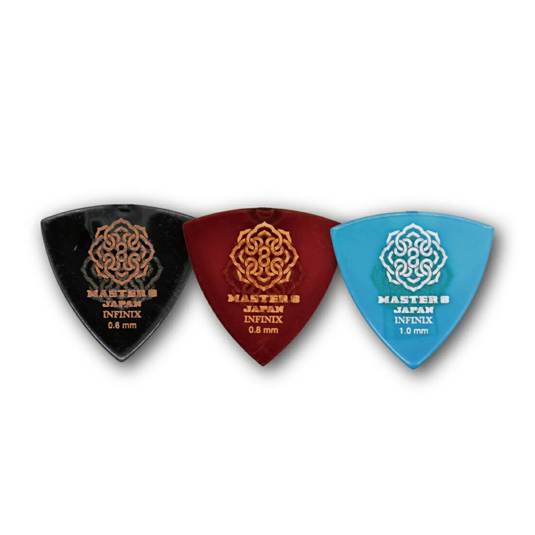 【ネコポス対応商品】 MASTER 8 JAPAN は、岐阜県が世界に誇る、国内唯一のピック専業製造会社の「IKEDA PICKS / 池田工業」と少数ながら数々の有名ミュージシャンの楽器製作とカスタムメンテナンスを行っている「L’s TR...