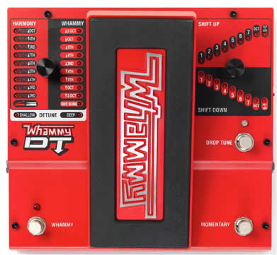 Digitech Whammy DT Whammyに新たなファミリー「Whammy DT」が加わりました。 Whammy DTには、オリジナルWhammyのすべての機能に加えて、プレイヤーからの要望の多かったトゥルー（ハードウェア）バイパス...