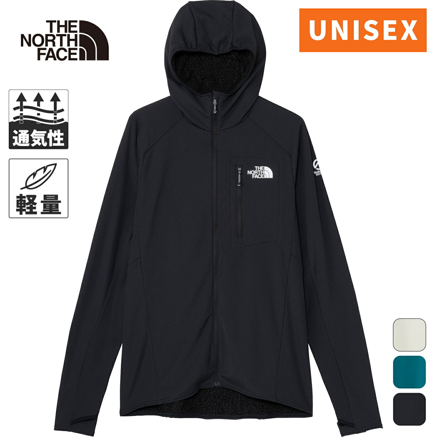 軽量で保温性と通気性を両立した、テクニカルフリースパーカー。【機能】・着脱しやすいフルジップオープン仕様。・サムループ仕様。※当店掲載のTHE NORTH FACEは、全て国内正規品です。　株式会社YOCABITOは、THE NORTH F...