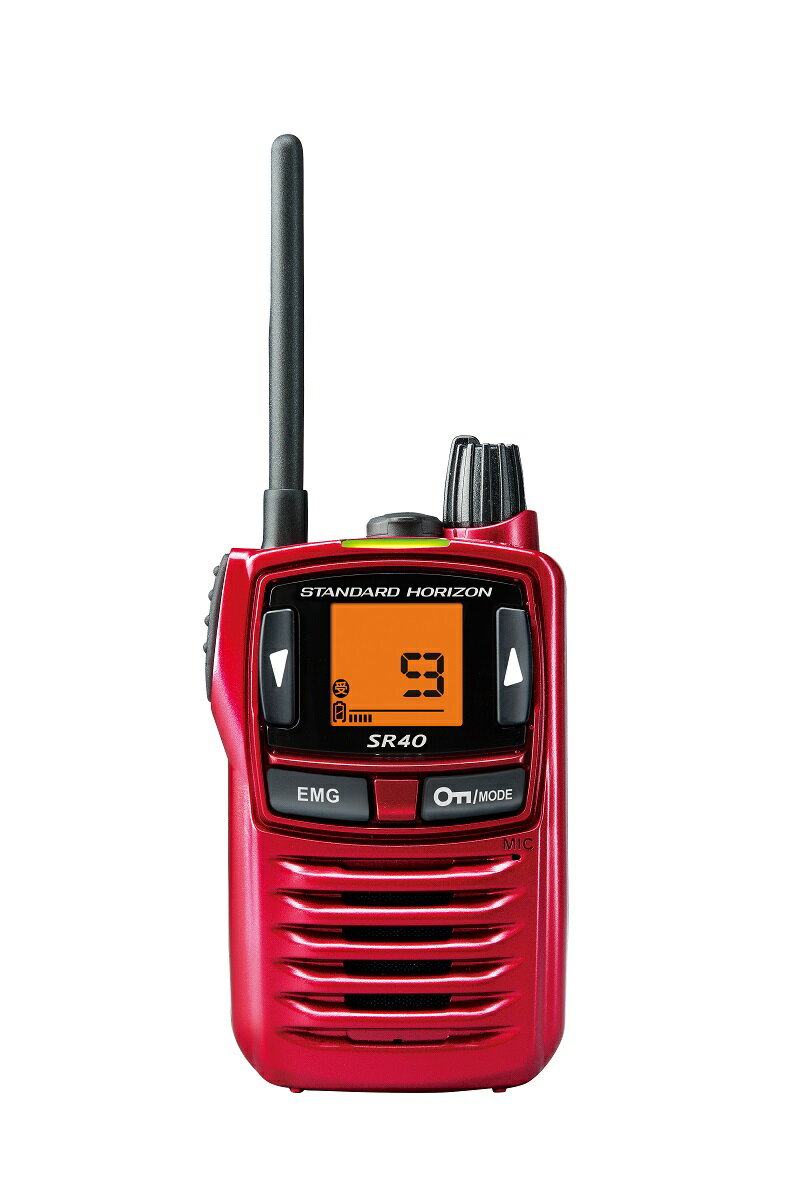 【SR40付属品】 本体 ベルトクリップ 取扱説明書 保証書大音量・高音質、優れた防水性と基本性能、幅広いシーンをサポートする多彩な機能を搭載したトランシーバー クラス最大の5...