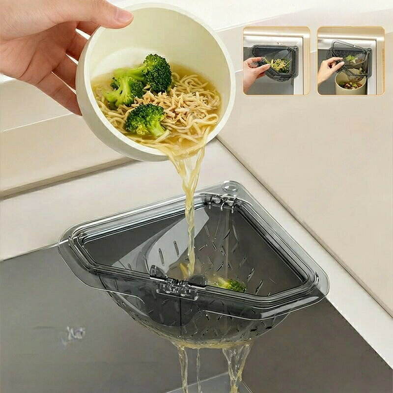 ※商品情報底が抜ける!磁石設置の三角コーナー水切りかご材質:プラスチックサイズ:17x9.5cm(手作業で測定する場合は、1〜3 cmの誤差を許容してください。実物を基準にしてください~)【強力マグネット設計】キッチンのシンクの角にぴったり...