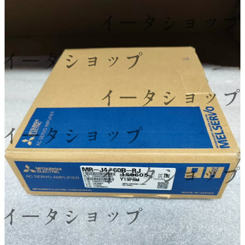 商品詳細 基本情報 商品名：MR-J4-60B-RJ 一般名称：MR-J4-60B-RJ 販売者：堀部　有紀 新品未使用 1 年保証（商品お受け取り後より適用）。 複数在庫ございます、同梱発送大歓迎です！ 発送詳細：全国一律送料無料、お届け...