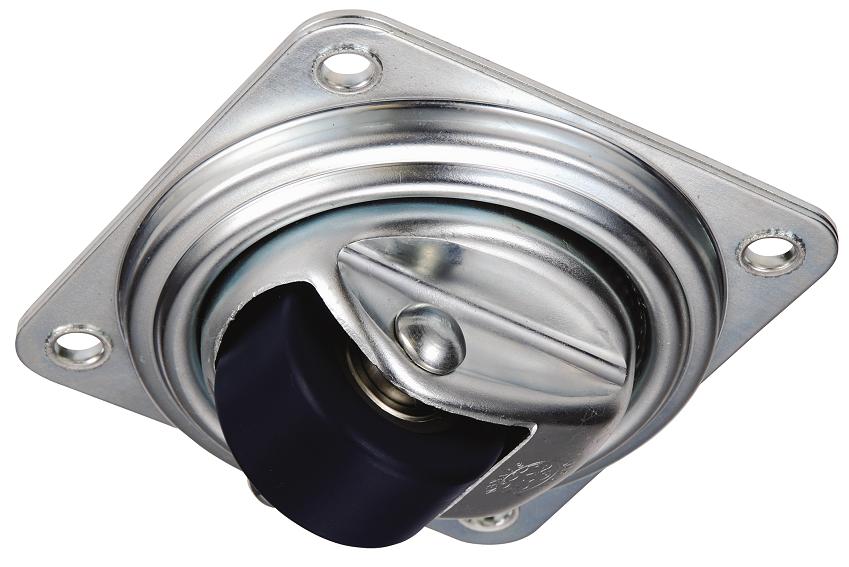 T型　低床式キャスター サイズ(mm)： 50 品　番：RRT-50 車輪使用：MCナイロン 軸受：鋼板製ベアリング入 最大荷重(daN)： 100　、102.0kgf タイヤ幅R(mm)： 27 シャフト径D(Φmm)： 10 取付高さH...