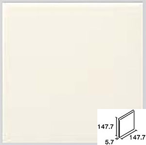 こちらのタイルは4辺の内、1辺を面取りしたタイルです。 （端などに使用する用のタイルです） ご確認の上、ご購入をお願いいたします。 BIII（陶器質）｜施釉｜耐凍害 ■スペック■ 形状：150角片面取 実寸法：147.7x147.7x5.7...