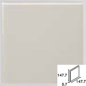 こちらのタイルは4辺の内、1辺を面取りしたタイルです。 （端などに使用する用のタイルです） ご確認の上、ご購入をお願いいたします。 BIII（陶器質）｜施釉｜耐凍害 ■スペック■ 形状：150角片面取 実寸法：147.7x147.7x5.7...