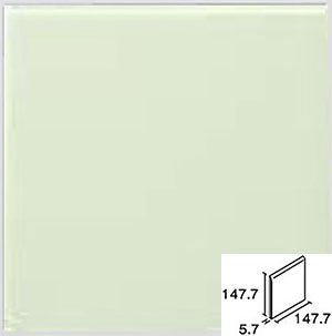 こちらのタイルは4辺の内、1辺を面取りしたタイルです。 （端などに使用する用のタイルです） ご確認の上、ご購入をお願いいたします。 BIII（陶器質）｜施釉｜耐凍害 ■スペック■ 形状：150角片面取 実寸法：147.7x147.7x5.7...