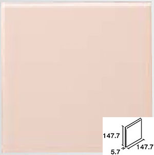 こちらのタイルは4辺の内、1辺を面取りしたタイルです。 （端などに使用する用のタイルです） ご確認の上、ご購入をお願いいたします。 BIII（陶器質）｜施釉｜耐凍害 ■スペック■ 形状：150角片面取 実寸法：147.7x147.7x5.7...