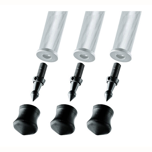 ジッツオGSF30Sスパイク+ゴム石突30mm（3個入）は、芝生や泥などの柔らかい地面でも三脚を安定させるアクセサリーです。ゴム石突はキャップのようにショートスパイクに被さっており、スパイクを使用したいときにゴム石突を取り外します。ゴム石突...