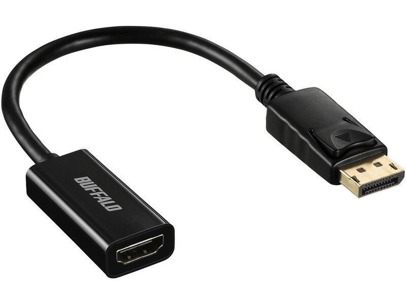 対応機種：DisplayPort搭載のパソコンやタブレット、HDMI端子を搭載した液晶ディスプレイやプロジェクターなどコネクター形状：DisplayPort（オス）、HDMI（メス）ケーブル長：約0.15mDisplayPortーHDMI変...