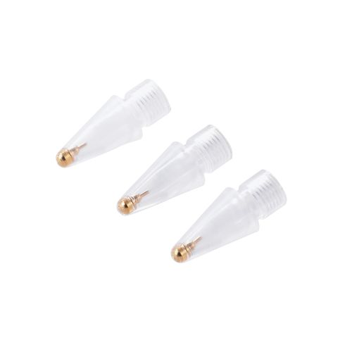 ■Apple Pencil第1世代、第2世代両方に使用可能な交換ペン先です。 ■なじみのある純正ペン先と同じ形のため、交換しても同じ触感で使い続けられます。 ■透明ペン先なので、画面との接地点がわかりやすいです。 ■交換用ペン先が3個入って...