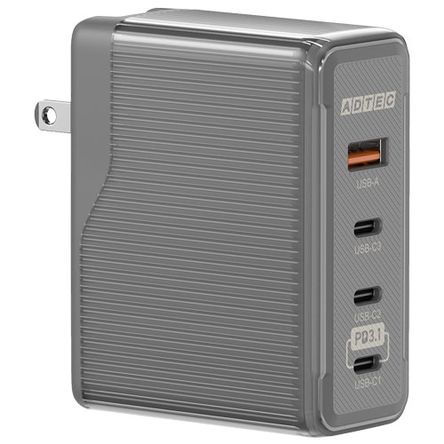 カラー: ブラック 仕様:最大150W / Type-A x1/C x3 入力端子:AC100-240V 50/60Hz 使用温度範囲:0 ～ 35℃ 外形寸法:31.0(W)×66.0(D)×80.0(H)mm 重量:約 280g データ...