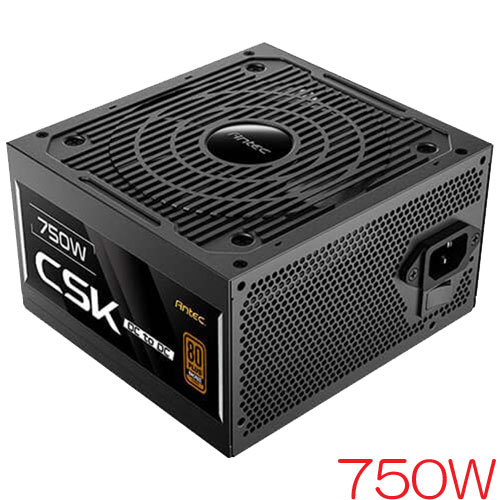 出力:750 W 規格:ATX 12V 2.52 モジュラータイプ:ノンモジュラー 搭載ファン:120 mm静音ファン 保護回路:過電流保護回路(OCP)、過電圧保護回路(OVP)、ショート防止回路(SCP)、過負荷保護回路(OPP)、低電...