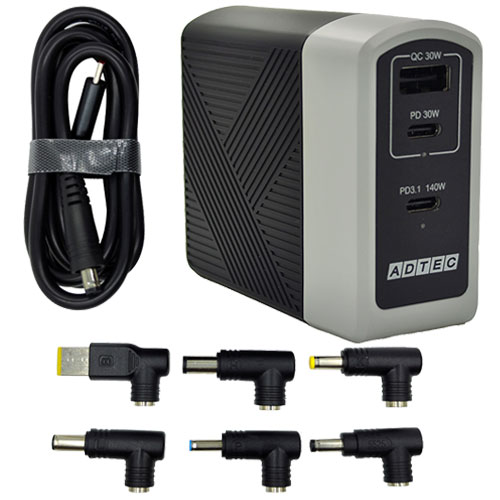 仕様:最大140W Type-C x2, Type-A x1 マルチプラグProケーブルセット カラー:ブラック 入力端子:AC100-240V 50/60Hz 電圧:下記特記事項に記載 使用温度範囲:0 ～ 35℃ 外形寸法:31(W)×...