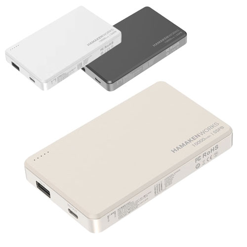 標準容量:10,000mAh 定格容量:6,000mAh ポート:USB-C×1/ USB-A ×1 入力:USB-C:5V-3A 、9V-2A、12V-1.5A（18Wmax） 入力急速充電プロトコル:PD3.0/PD2.0/...