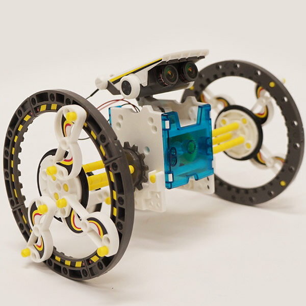 ソーラーメカキット　14パターン組立可能 【商品番号】No.22189 【商品説明】太陽電池で動く、メカキット。組み替え自由で14タイプのメカ工作が楽しめます。