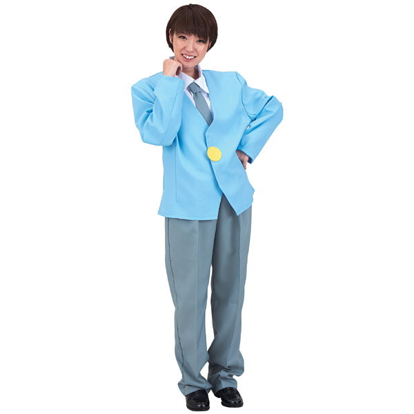 おそまつさん風六つ子スーツ　アニメキャラクターコスチューム 【商品番号】No.29007 【商品説明】大人気おそまつさん（おそ松さん）風、黄色いボタンんのスーツ 【セット内容】ネクタイ＆シャツ付きジャケット（簡易式）、ズボン×1 【サイズ】...