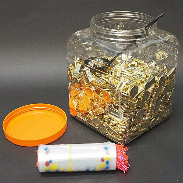 イミテーションGOLDすくいどり　透明ボトルタイプ 約700個 【商品番号】No.3413 【商品説明】BOXの中に約700個のイミテーションGOLDが入っています。お一人様、約7個すくえるとして、約100名様用です。 【セット内容】イミテ...