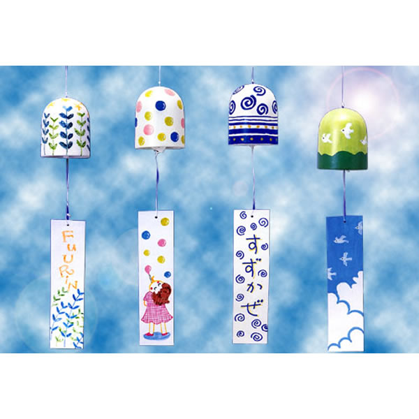 ■工作イベントセット　お絵描き陶器の風鈴[風りん・ふうりん・フウリン]作り　50人用 ●手作りグッズ・手作りキット 【商品番号】 No.8758お絵描き陶器の風鈴作り　50人用 【内容】 自由に描いて風を楽しむ、プレゼントにも最適！風鈴に絵...
