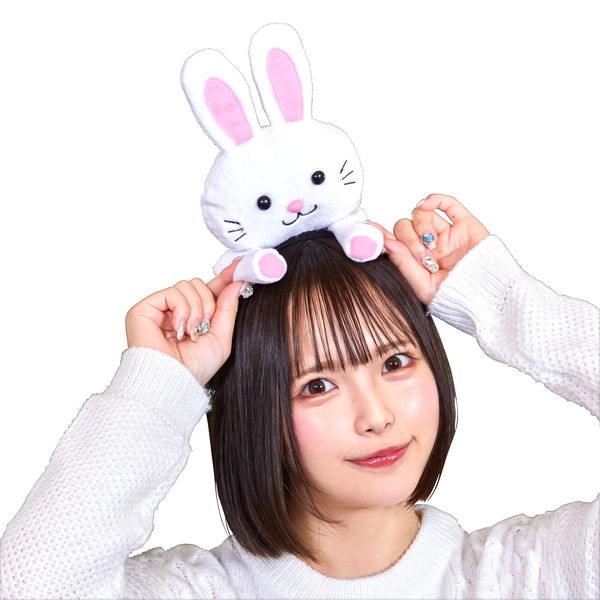 干支コスチューム　のっかりうさぎカチューシャ 【商品番号】No.9305 【商品説明】まるでうさぎを頭にのせて生活しているような、そんなワクワクした気持ちにさせてくれるカチューシャです。ぬいぐるみのようなボリュームのある質感とちょっとゆるい...