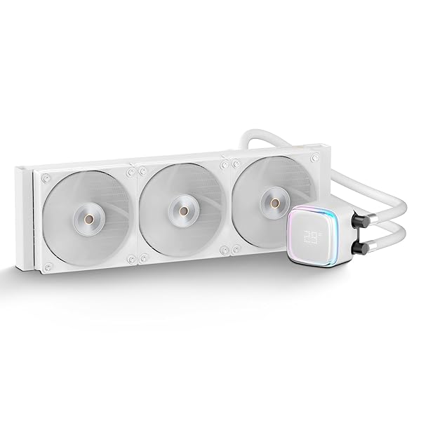 Iota L36 CPUクーラー 水冷、デジタルディスプレイ、360MM AIO 簡易水冷CPUクーラー、効率的な冷却ポンプ、ARGB照明コントロール、120MM PWMファン、最大2000 RPM、AMD & Intel LGA対応 (ホ...