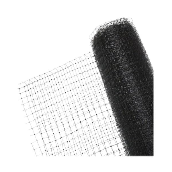 バードネット【鳥から田畑や果樹を守る・防鳥防獣ネット】1m×5m 12mm極細網目防鳥網 農業用品 家庭菜園ネット 田畑 果樹園 カラスよけ 鳥避け 鳥害対策 カラス対策 鳩対策ブランド色防鳥ネット黒モデルNH9 BIRD NETTING商...