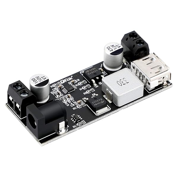 降圧コンバーター12Vから5V 5A USB電圧レギュレーター DC9V-36V降圧へDC5V-5.3V 5.2V 3.5-6A携帯高速充電用 電圧変圧器 電源モジュールブランド色ブラックモデル商品説明【商品概要】バックコンバータの入力電圧...