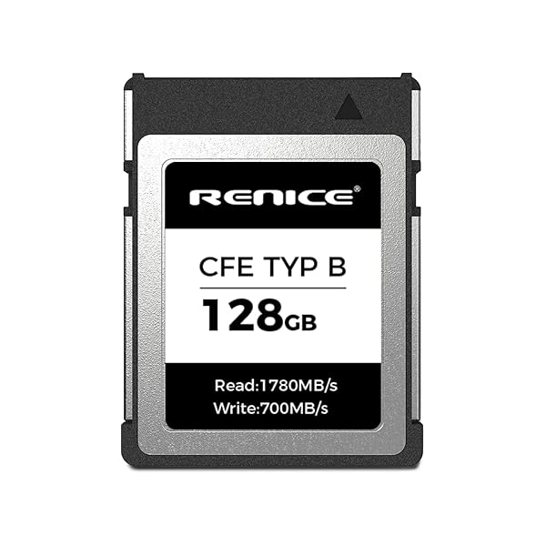 CFexpress Type B 128GB 高性能 メモリーカード 最大読み出し1780MB/s 最大書き込み700MB/s PCIe Gen3.0x2 NVMe 1.3 超低消費電力 4K/6K録画対応 for EOSR3 R5 R5C...