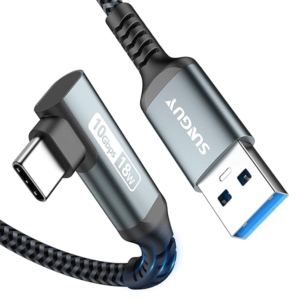 USB Type C ケーブル L字 1.2M USB3.1 Gen2 10Gbps データ転送 タイプ c ケーブルUSB-A to USB-C 3A高速充電 Android Auto対応 ナイロン編み 高耐久性 Galaxy S22 U...