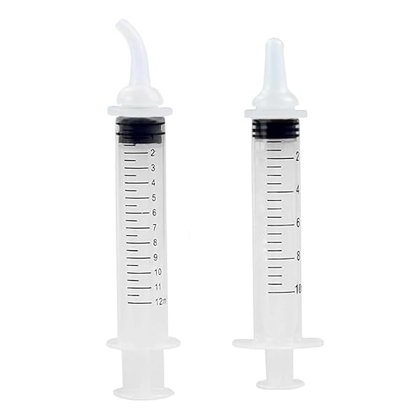 ペット 授乳 シリンジ 針なし ペット用哺乳瓶【10ml 12ml】2本セットおしゃぶり ペット給水 給食 介護 子猫 子犬 流動食注入器 給水器 投薬器 目盛り付き 再利用可能 プラスチック詰め替え用具 (白)ブランド色白モデルcwwei...