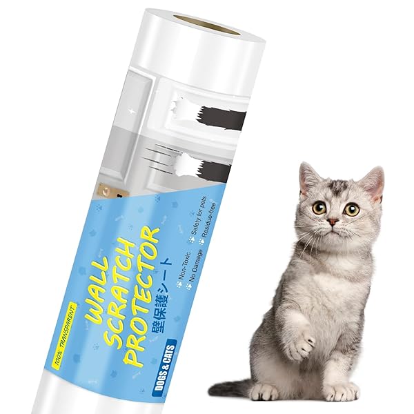 猫 壁紙保護シート はがせる 壁紙シール 60cm×3m爪とぎ防止シート ひっかき 防止 落書き対策 半透明 艶消し ペットしつけ 賃貸OK 壁/家具/柱/机/ドアなどの傷 汚れ防止 貼るだけ簡単ブランド色モデル60-3M商品説明【商品概要...