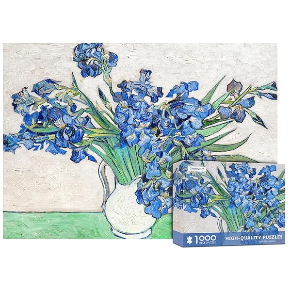 1000ピース ジグソーパズル ゴッホ·Irises 名画 パズル 絵画 自然 ペインティング おしゃれ インテリア プレゼント（70×50cm）ブランド色Vase with Irisesモデル商品説明【商品概要】【仕様】完成サイズ：70x...