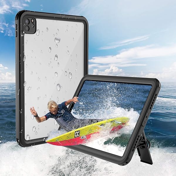 iPad Pro 11 防水ケース2022/2021/2020 第4/3/2世代 用クリアカバー アイパッド プロ11インチ 防水ケース お風呂 アイパッドカバー 耐衝撃 IP68防水規格 完全防水 薄型 軽量 全面保護 スタンド機能 安心...