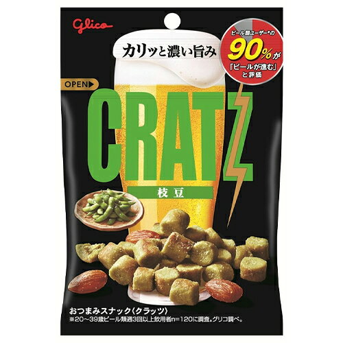 【商品説明】 枝豆の風味が濃厚なおつまみスナック。　 発酵した生地に旨みの効いたオイルを浸み込ませました。 カリッと心地よい食感。じっくりと堅焼きに焼き上げ、外はカリカリ、中はサクサクです。 90％のビールユーザーに　＼「ビールが進む」と評...