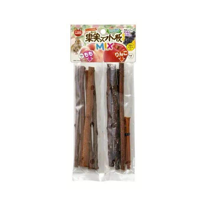 【商品説明】りんごともも2種の小枝から選べる楽しさ「ミックスタイプ」。　【原材料】天然木　りんご、ももの小枝