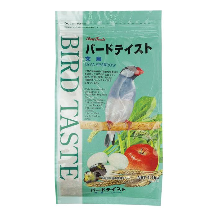 【商品説明】文鳥が大好きな穀物と、タンパク質、カルシウム、ビタミンを補う三種類の加工フードをブレンドした文鳥専用食です。文鳥が健康でいるために必要な栄養をバランスよく配合しました。　文鳥専用食【原材料】アワ（皮付）、加工フード黄（卵黄）、加...