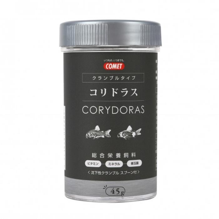 【商品説明】善玉菌配合で消化吸収を助け、水の汚れや嫌なニオイを軽減します。沈下性クランブルタイプ。　コリドラスが必要とする栄養をバランスよく配合。【原材料】フィッシュミール、小麦粉、大豆ミール、シュリンプミール、酵母、フィッシュオイル、納豆...