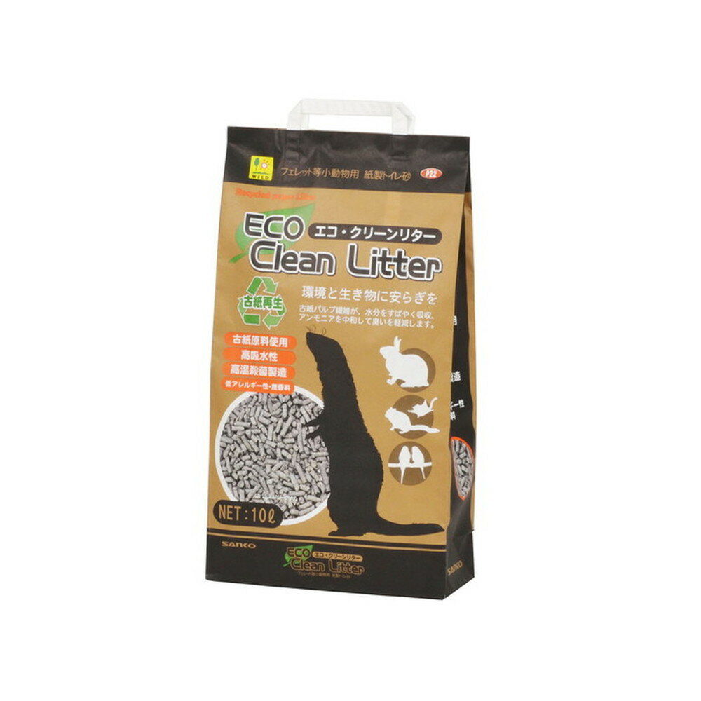 【商品説明】古紙パルプ繊維が水分をすばやく吸収、アンモニアを中和して臭いを軽減。ほこりが舞い散りにくく飼育環境を　【原材料】紙（古紙）