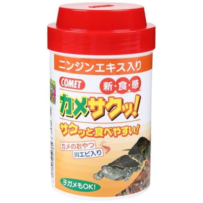 【商品説明】水分吸収が非常に良い配合飼料と天然川エビをミックスした小型?大型水棲カメ専用　ニンジンエキス配合のソフトなカメのエサにカルシムたっぷりの川エビ入り【原材料】フィッシュミール