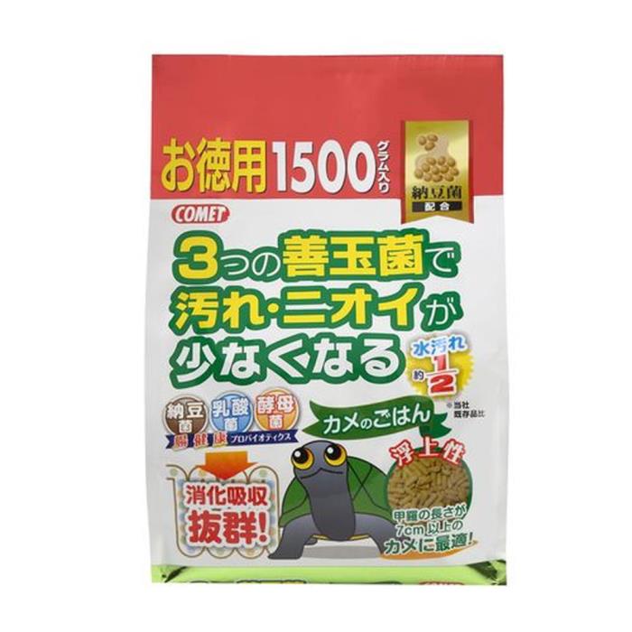 【商品説明】水の汚れを抑え、嫌な臭いを減らすカメのエサ　善玉菌の力で臭い・汚れを減らすカメのごはん【原材料】フィッシュミール　納豆菌