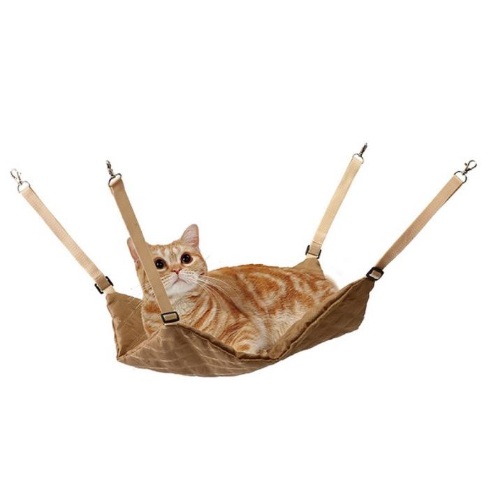 【商品説明】猫ケージ専用のハンモックです。しっかり素材。　【原材料】ポリエステル・鉄