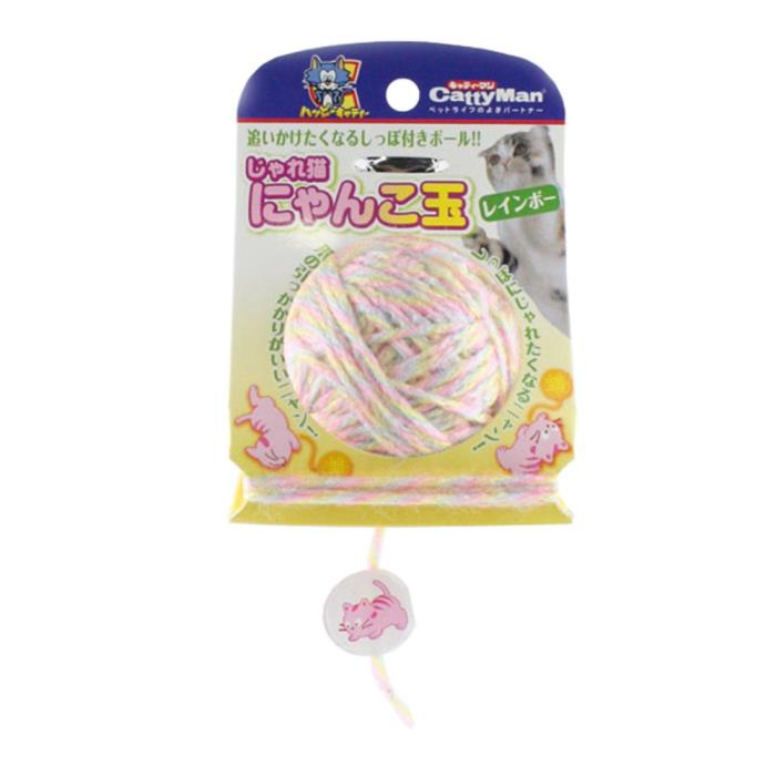 【商品説明】またたび入りで鈴付きの毛糸玉。尻尾付きで爪もかかって、大興奮　【原材料】