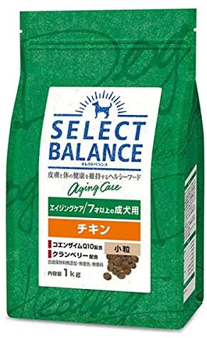【商品説明】セレクトバランス エイジングケア チキンは、7才以上の成犬に必要な栄養を バランスよく含み、抗酸化成分が健康を維持し、愛犬の活力のある毎日をサポートします。　皮膚と体の健康を維持するヘルシーフード【原材料】乾燥チキン、とうもろこ...
