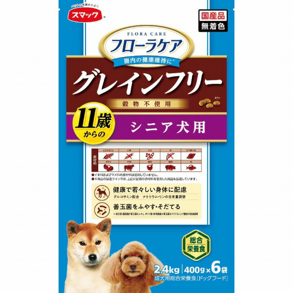 【商品説明】フローラケア【原材料】肉類（チキンミール、ミートミール、チキンレバーパウダー）、でん粉類（馬鈴薯でん粉、タピオカでん粉）、甘藷ミール、油脂類（植物性油脂、動物性油脂、フィッシュオイル（DHA源として））、ビール酵母、セルロース粉...