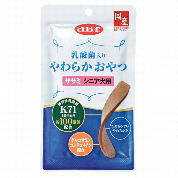 【商品説明】鶏ささみをベースとし、愛犬の健康を保つ植物性乳酸菌K71と高齢期の健康に配慮してグルコサミン・コンドロイチンと鶏レバーを配合しました。愛犬に合わせていろいろな大きさにちぎることができます。【原材料】鶏ささみ、小麦粉、鶏レバー、食...