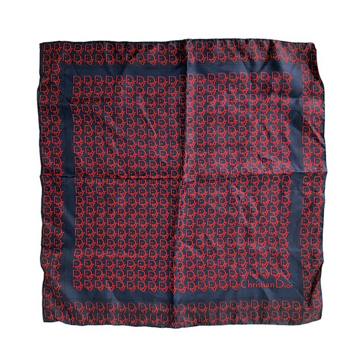 【中古】Christian Dior クリスチャンディオール スカーフ トロッター オブリーク シルク ヴィンテージ オールド チーフ 〇ブランド：Christian Dior / クリスチャンディオール 〇性別：レディース 〇サイズ：約4...