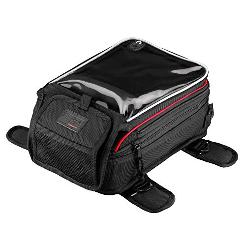 ・Black Free(5.2-7.8L) 09-214・・Size:Free(5.2-7.8L)Color:Black・梱包サイズ:300×300×300mmナビゲーション使用に便利なナビポケット付きの手頃なサイズのタンクバッグ。 ●Di...